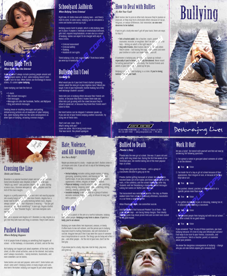 Bullying Sample | PDF | Bullying | Cyberbullying