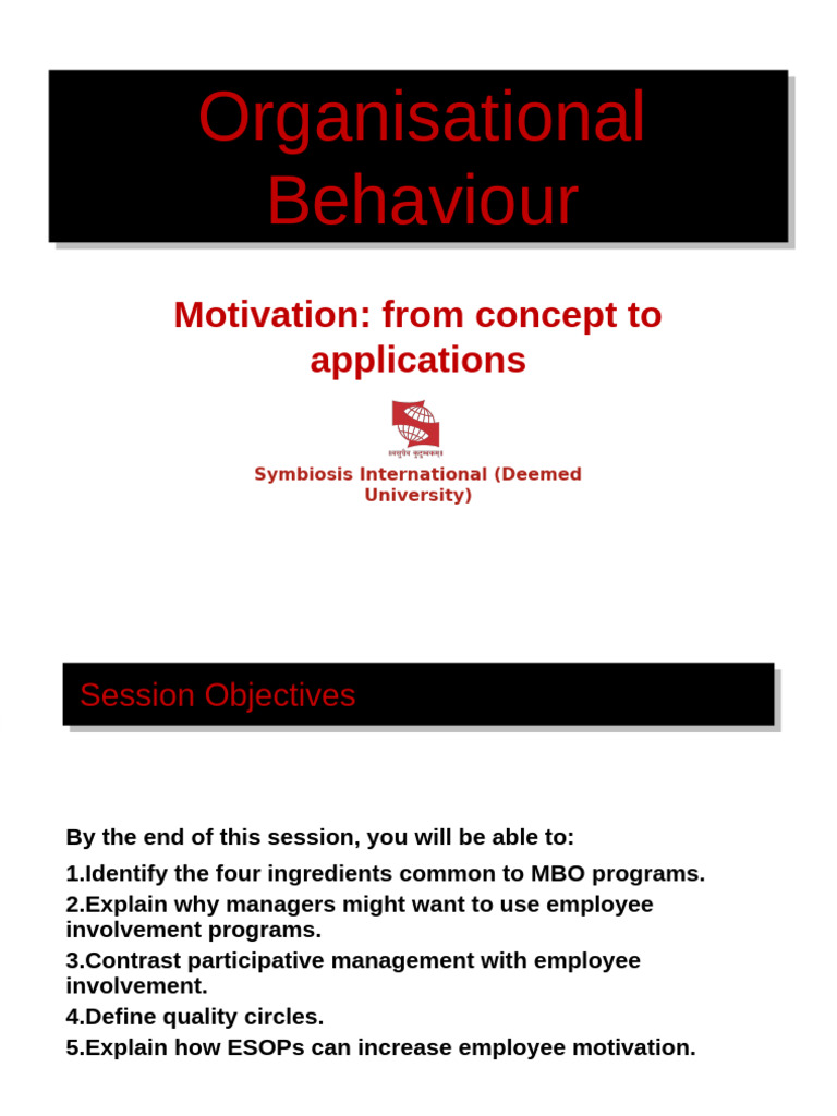 motivation and its application | PDF | Motivational | Motivation
