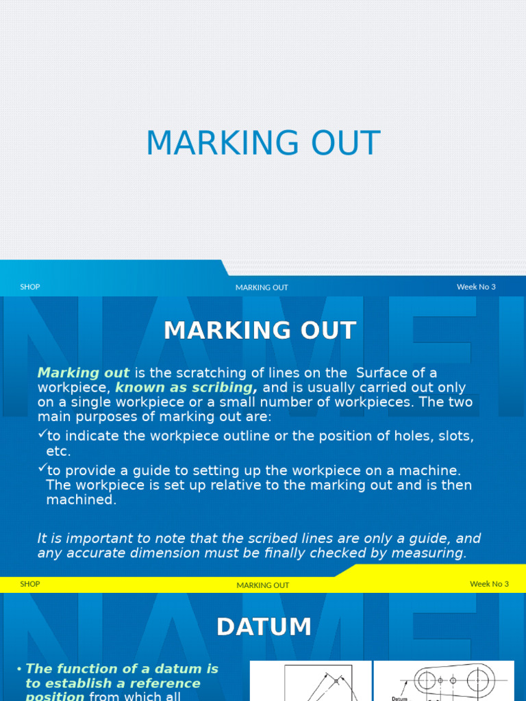Marking Out WEEK 3 | PDF | Industrial Processes | Metalworking
