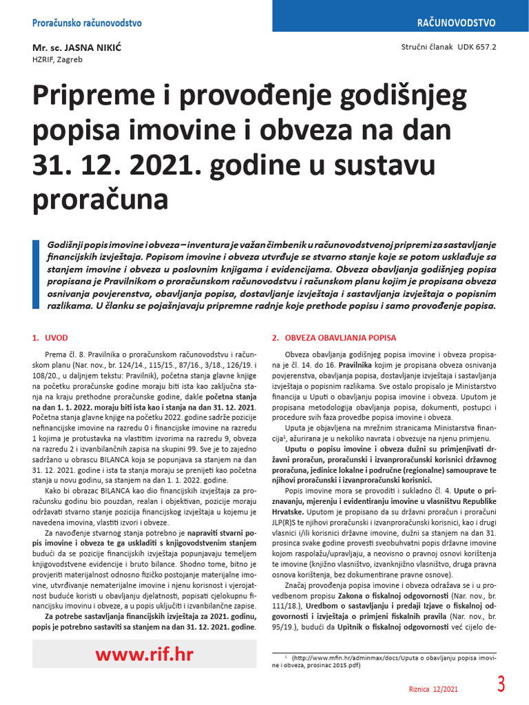 Inventura-Članak Rif | PDF