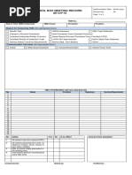 TOOLBOX SAFETY MEETING Form | PDF