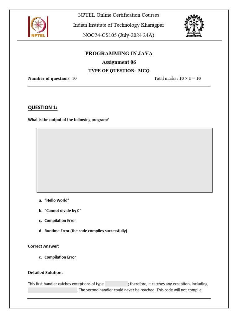 Week 06 Assignment Solution Pdf Programming Constructor Object Oriented Programming 8702