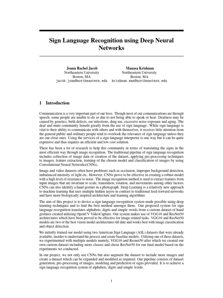 DL_Final_Project_Report | PDF | Artificial Neural Network | Deep Learning DL_Final_Project_Report | PDF | Artificial Neural Network | Deep Learning