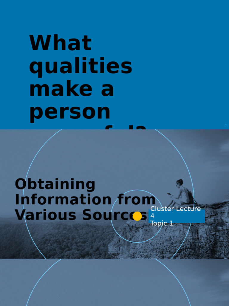 Cluster Lecture 4 Purposive Communication | PDF | Persuasion | Credibility