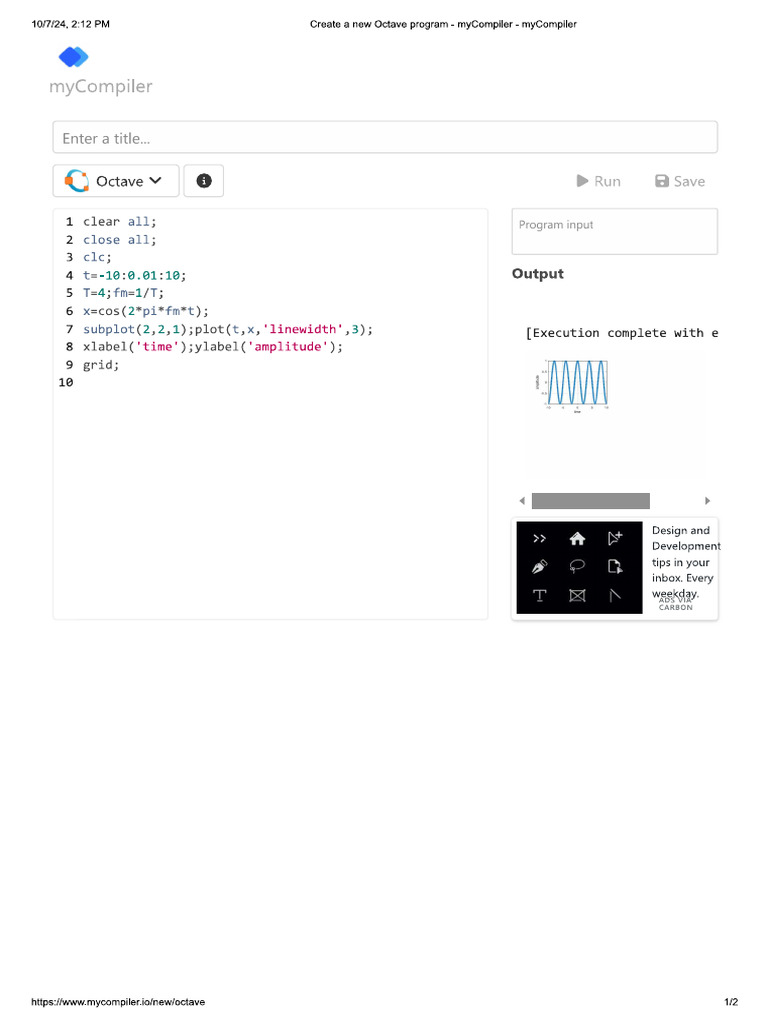 DSP Experiment 1 | PDF