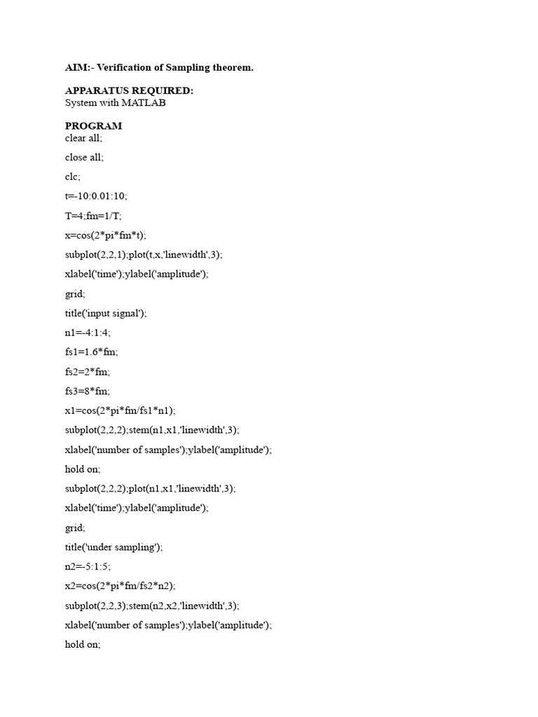 First Experiment Dsp Pdf