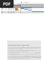 Excel Sprint Project Tracker Template | PDF | Microsoft Excel | Computing