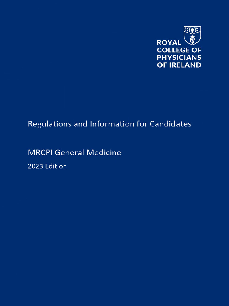 MRCPI General Medicine Exam Guide 2023 | PDF | Notary Public | Identity ...