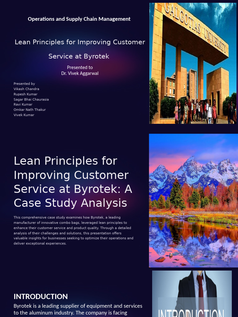 operation and supply chain management group 13 | PDF | Business | Economies