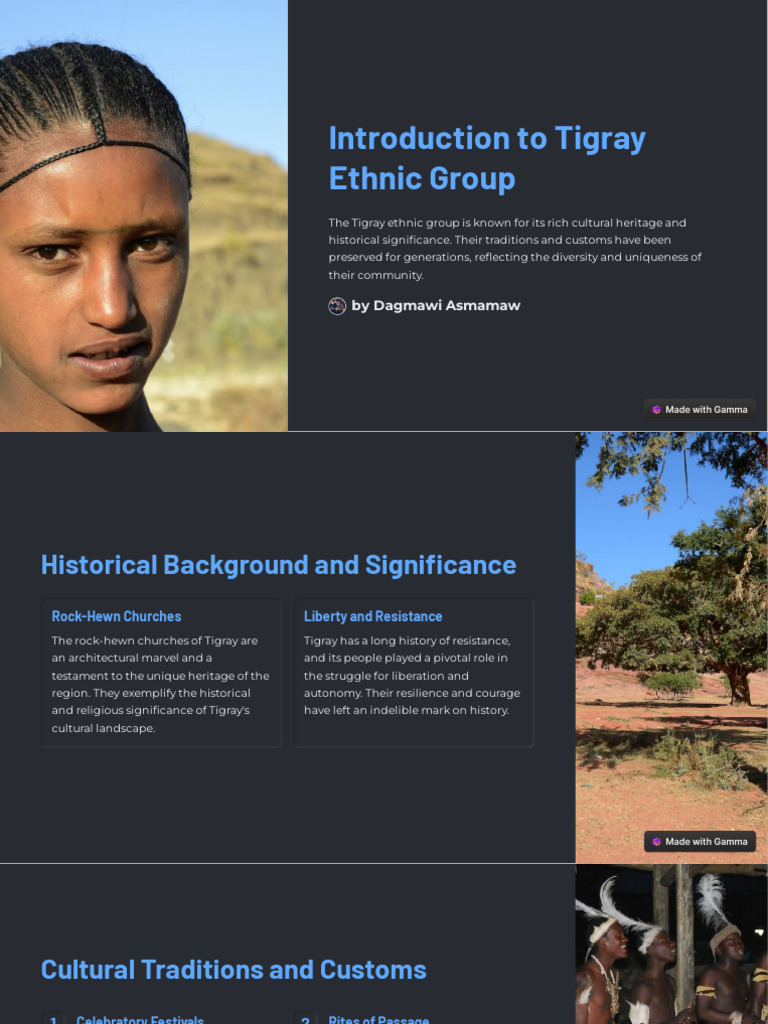 Introduction To Tigray Ethnic Group | PDF | Dances | Cuisine