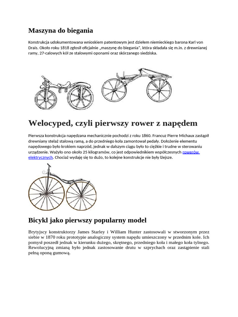 Historia Roweru | PDF