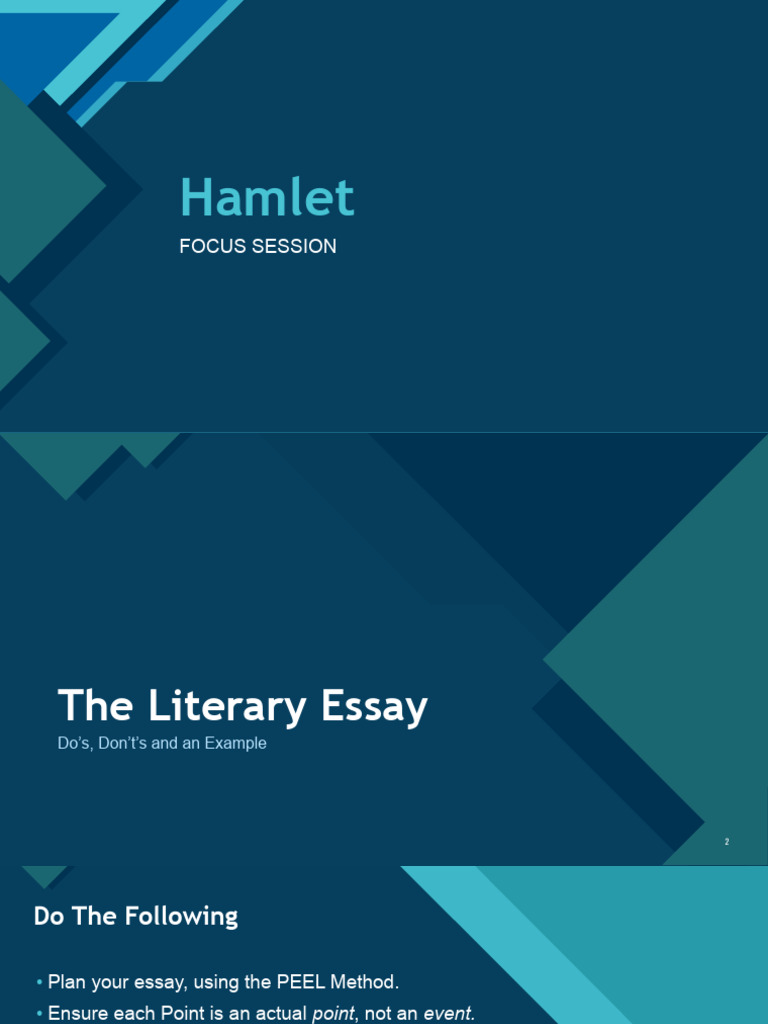 Hamlet Literary Essay Guide | PDF | Hamlet