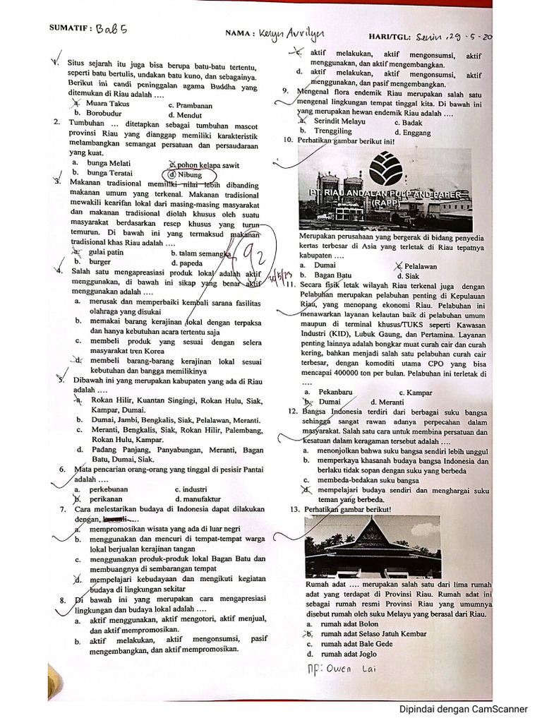 Kisi-kisi Pembahasan Pendi.pancasila | PDF