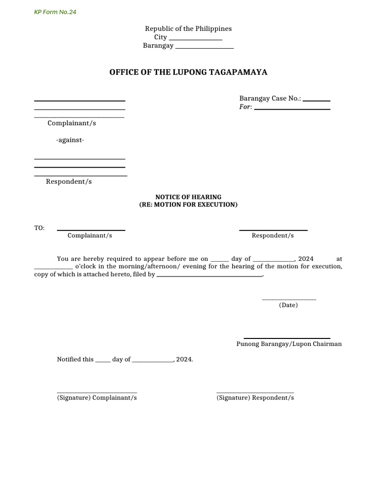 KP Form 24 | PDF