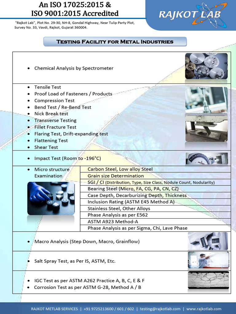 Rajkot Lab - Testing Facility | PDF | Concrete | Building Engineering