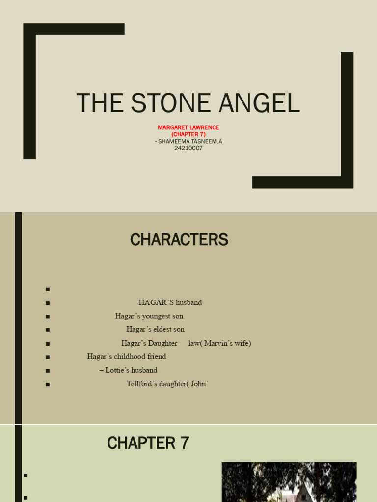Stone Angel - Summary - Chapter - 7 | PDF
