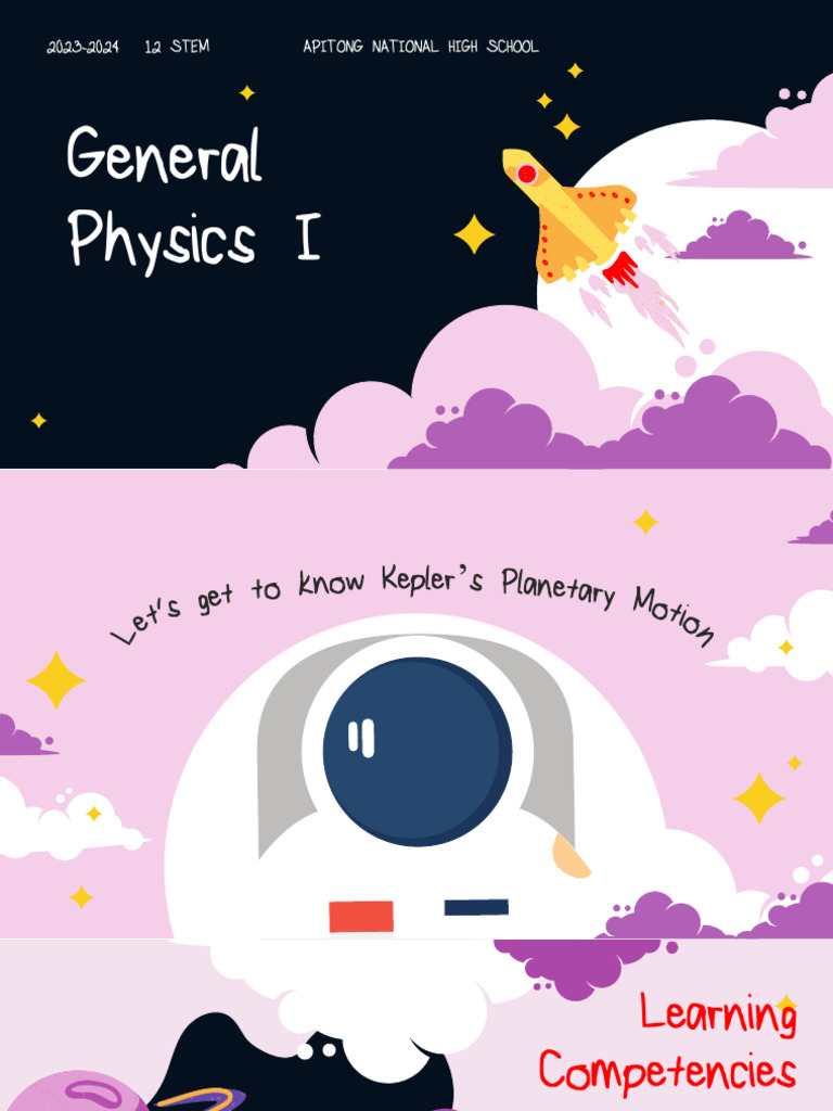 Lesson 3.2 Keplers Laws of Planetary Motion | PDF | Astronomical Unit ...