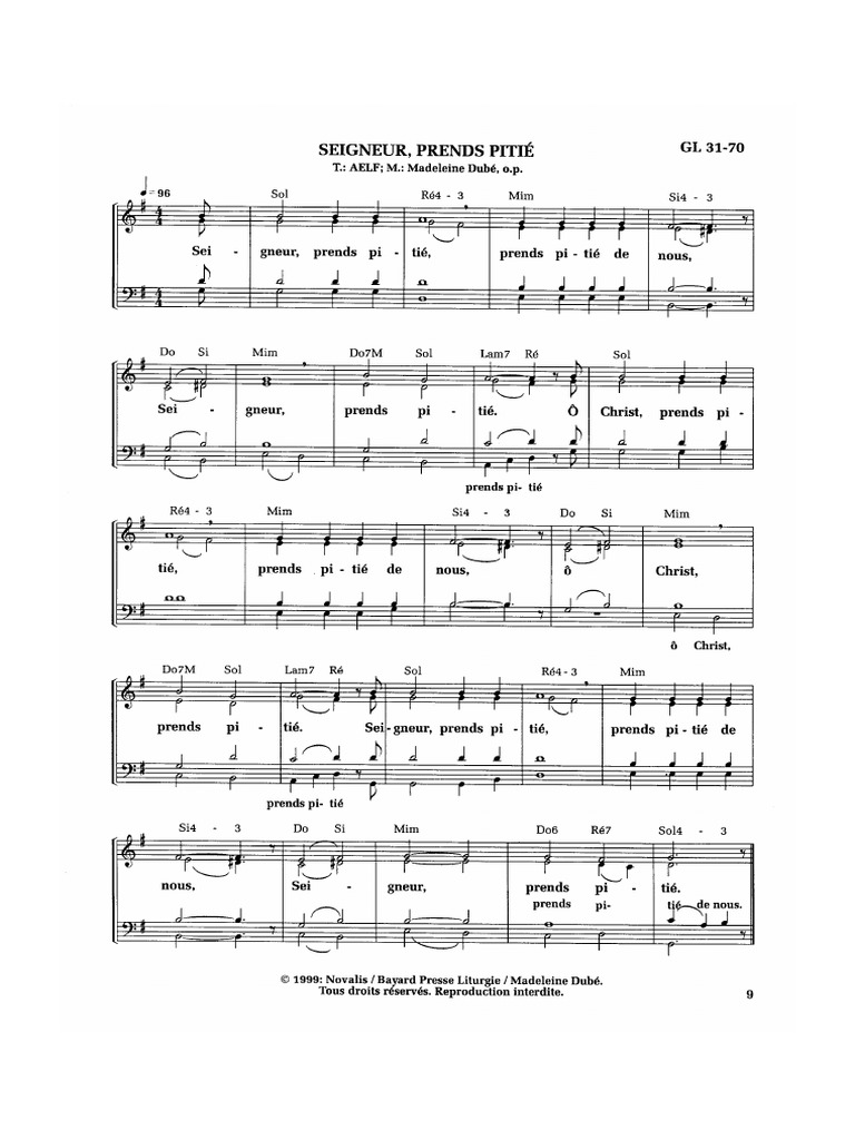 Messe du jubilé GL31-70 Madeleine DUBE | PDF