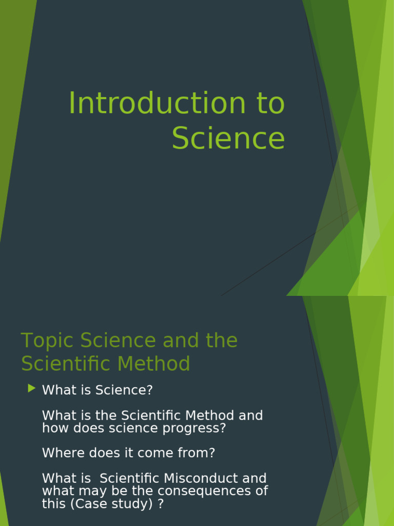 Science Introduction 2024 Part 1 | PDF | Science | Open Access