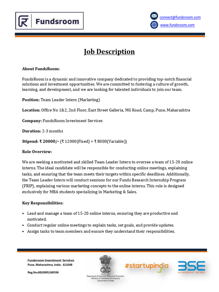 TL JD Marketing Updated (3) (1) | PDF | Skill | Marketing