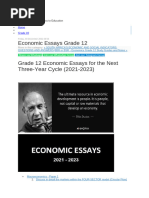 Grade 12 Economics Study Notes | PDF | Government Budget Balance ...