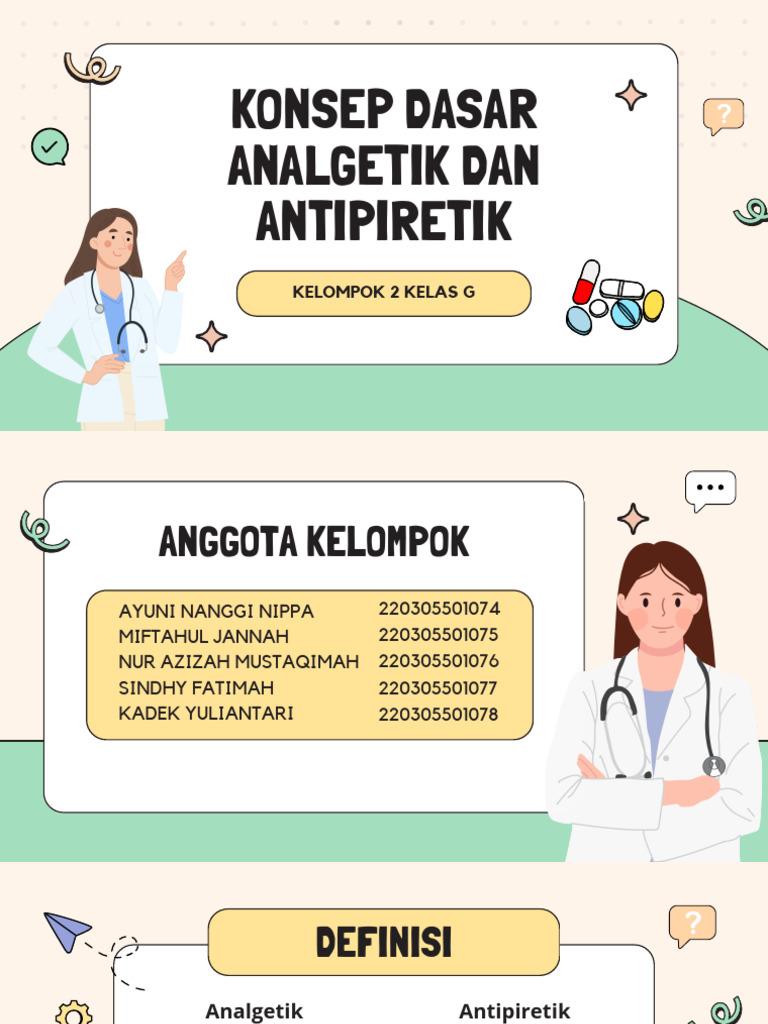 Analgetik dan Antipiretik: Definisi dan Fungsi | PDF