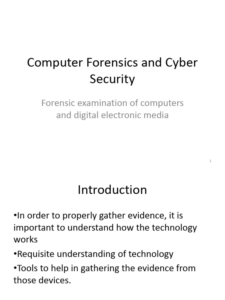 Computer Forensics and Cyber Security - Lesson - 2 | PDF | Mobile Phones | Hard Disk Drive