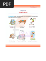 Preposition Worksheet Class4 | PDF