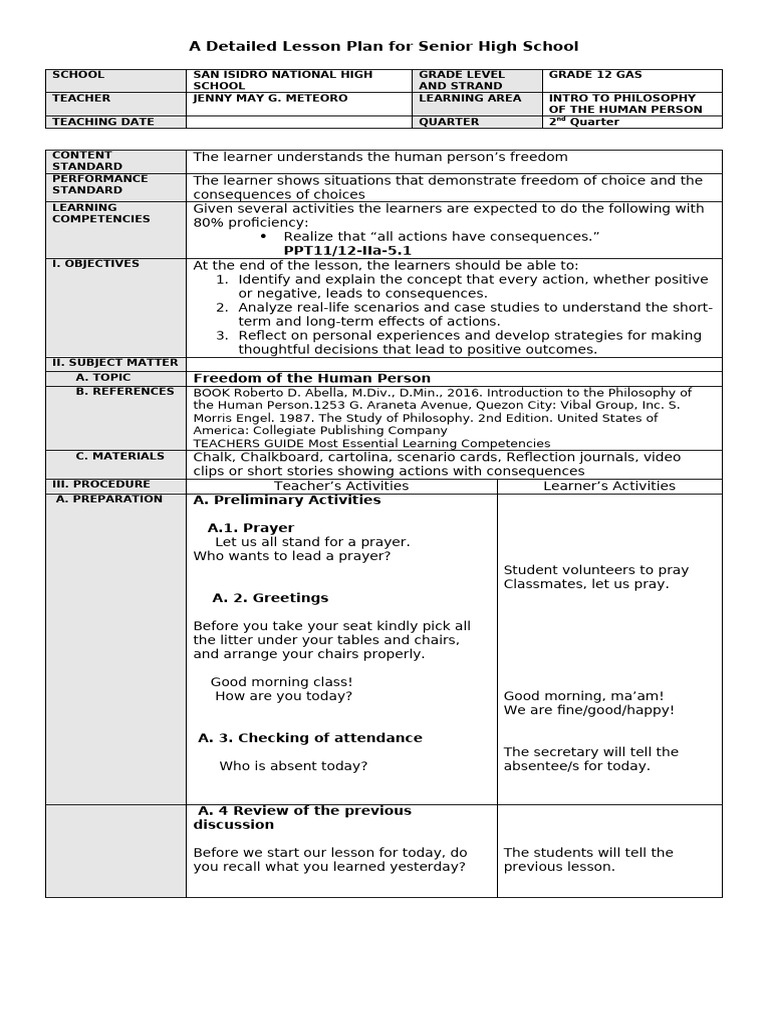 LP-Philo-1 | PDF | Learning | Teachers