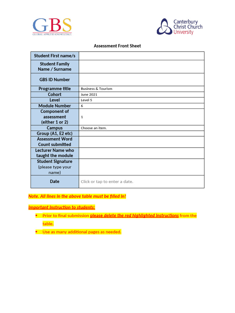 Research Proposal Template and Detailed Instructions + Assessment Front ...