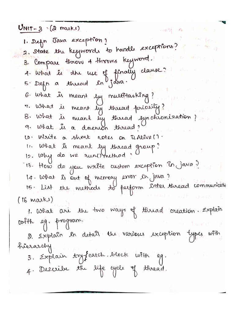 Oops Model 2 Important Questions | PDF