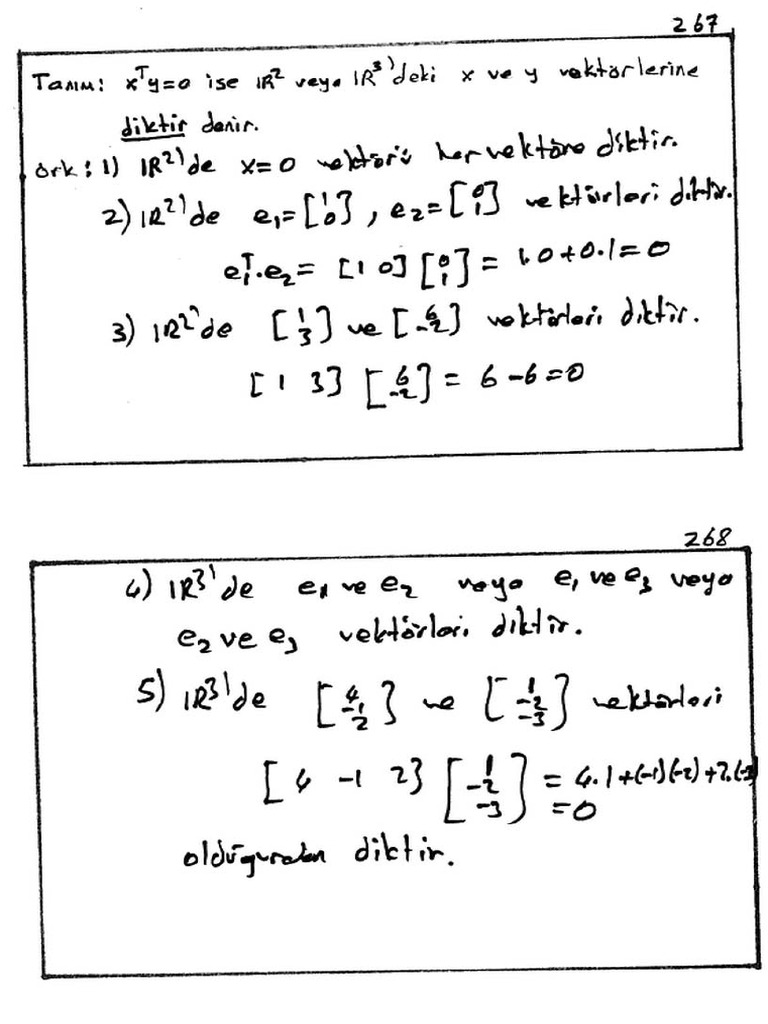 Lineer Cebir Hafta11 | PDF