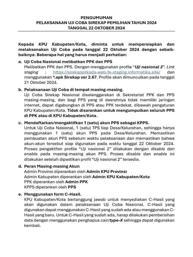 PENGUMUMAN | PDF | Komputer