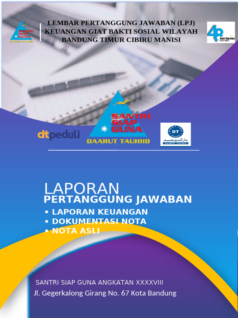 Cover Laporan Keuangan Baksos | PDF
