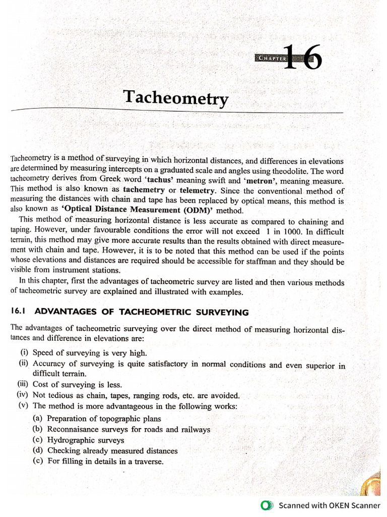 unit -2- Tacheometry | PDF