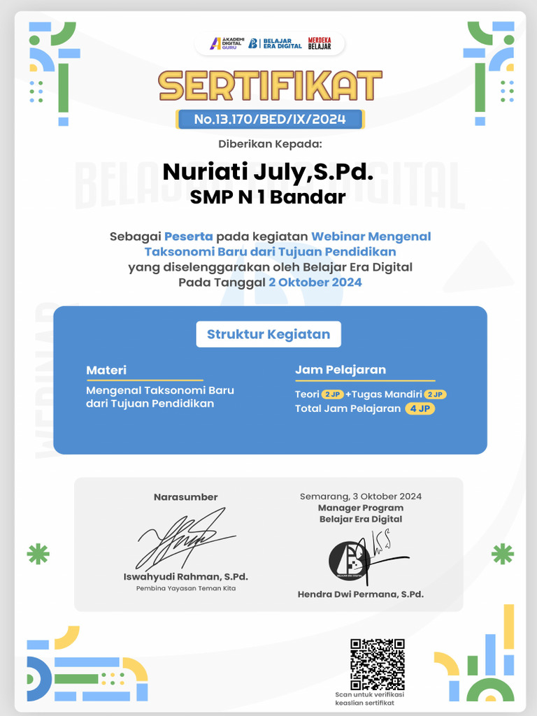 Sertifikat PMM 1 | PDF