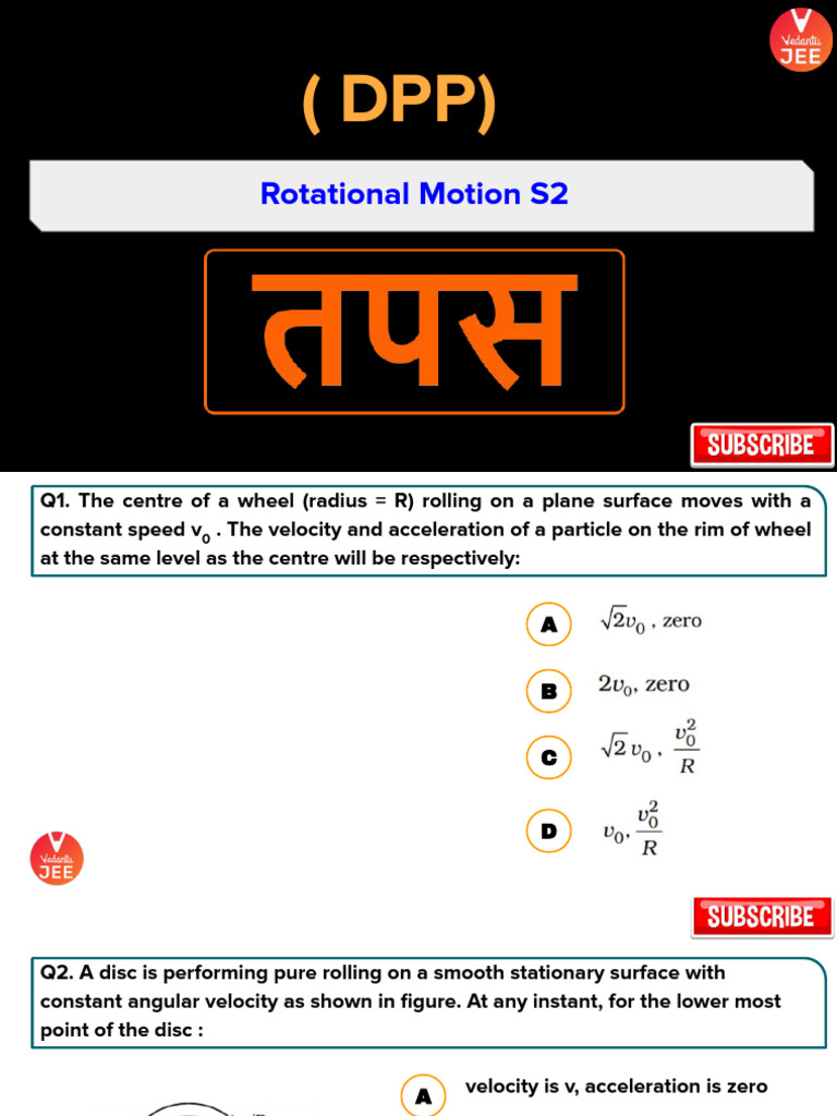 Rotational Motion S2 | PDF | Acceleration | Force
