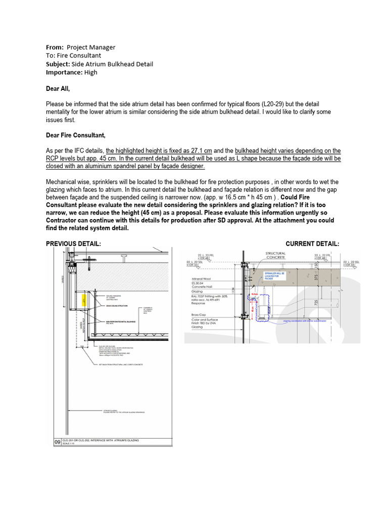Side Atrium Bulkhead Detail Review | PDF | Architectural Design ...