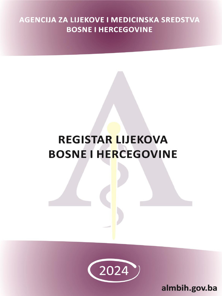 Registar Lijekova BiH 2024 | PDF