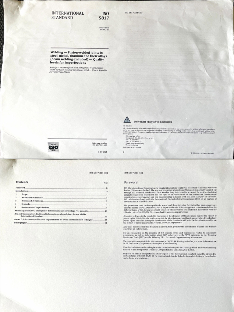 ISO 5817-Soldadura | PDF | International Organization For ...