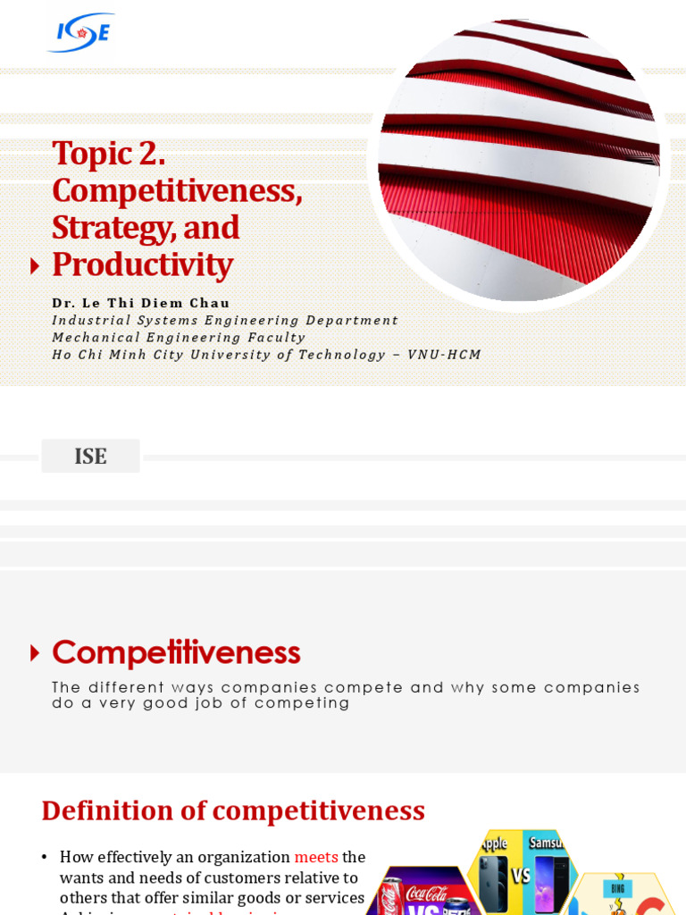 Competitiveness and Productivity Strategies | PDF | Strategic ...