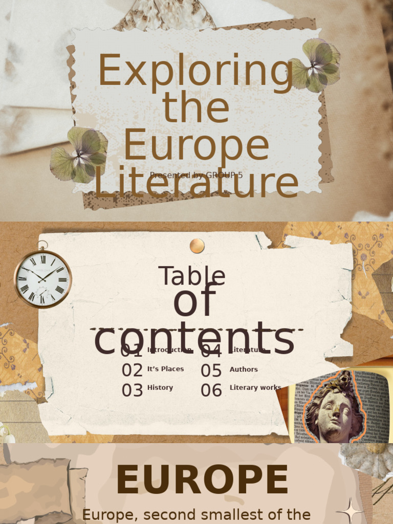 Exploring The Europe Literature | PDF | Romanticism | Age Of Enlightenment