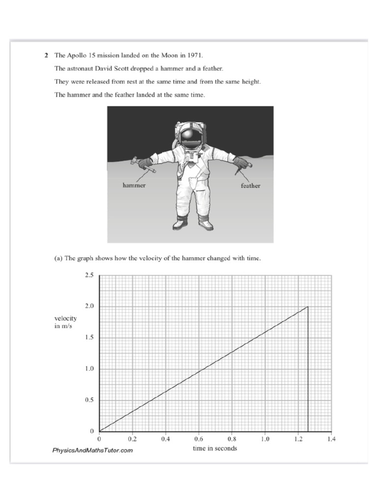 Acceleration and Equation of Motion Assignment | PDF