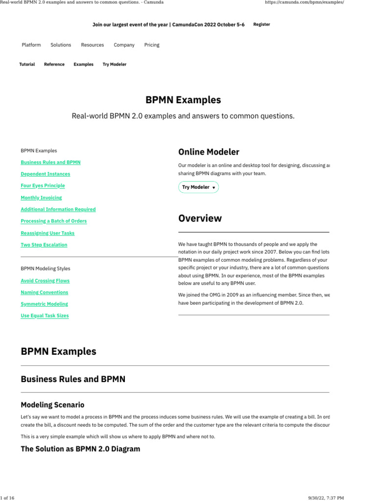 Real-World BPMN 2.0 Examples and Answers To Common Questions. - Camunda ...