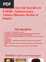 Indian History The Mauryan | PDF | Ashoka