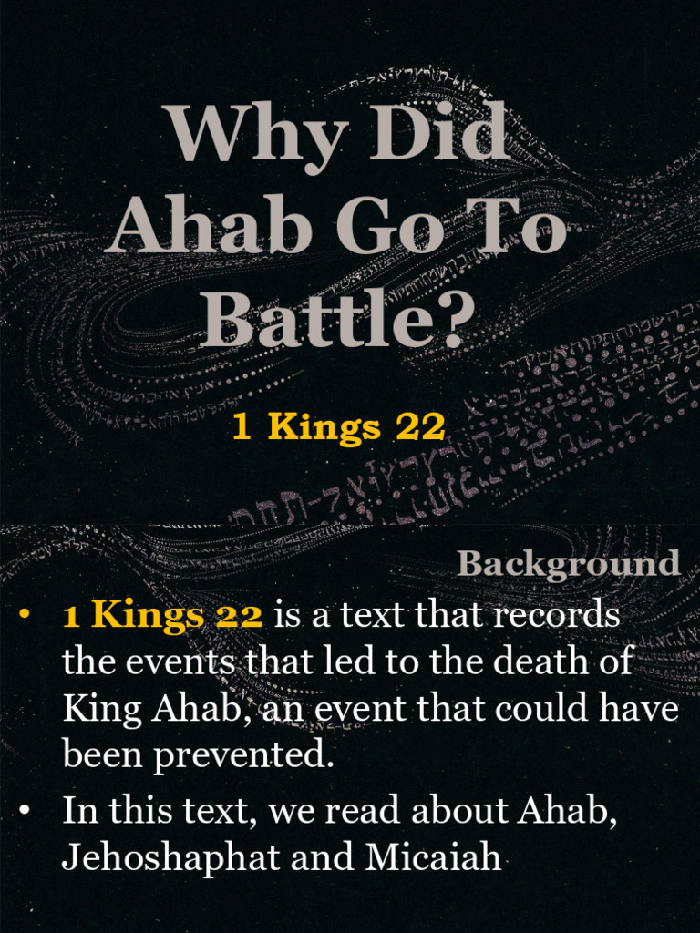 Ahab-Why Did He Go To Battle | PDF | Classics