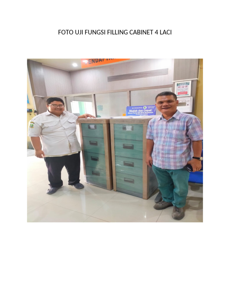 Foto Uji Fungsi Filling Cabinet 4 Laci | PDF
