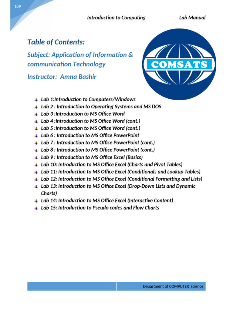 ITC Lab Manual | PDF | Window (Computing) | Dos