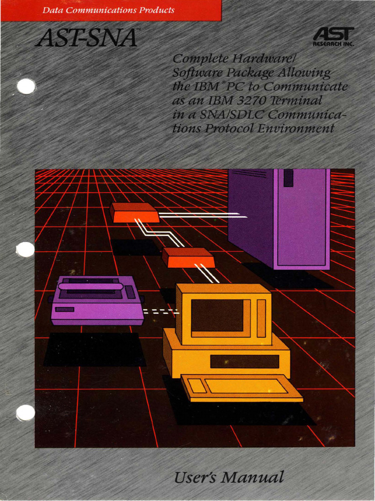 000101-001E AST-SNA Users Manual Aug1985 | PDF | Modem | Office Equipment