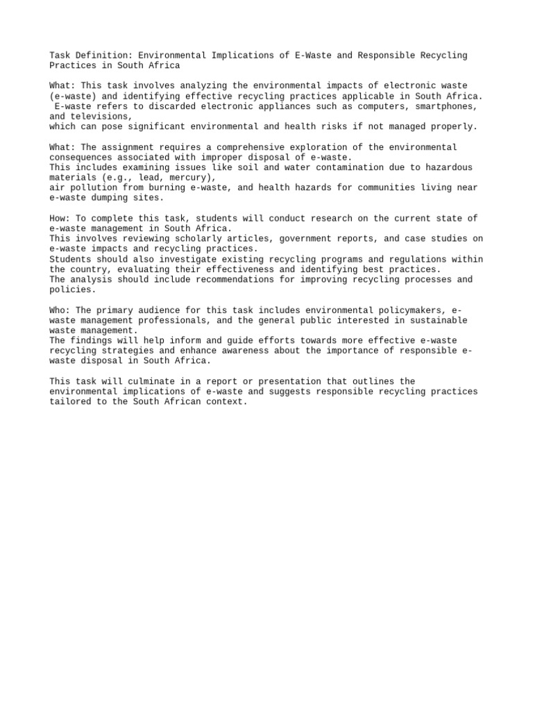 Task Deffinition Incomplete | PDF